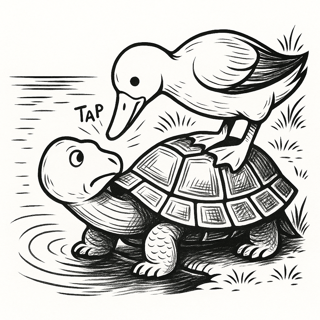 Shellacked: The Turtle and the Duck – Davide la Locomotive